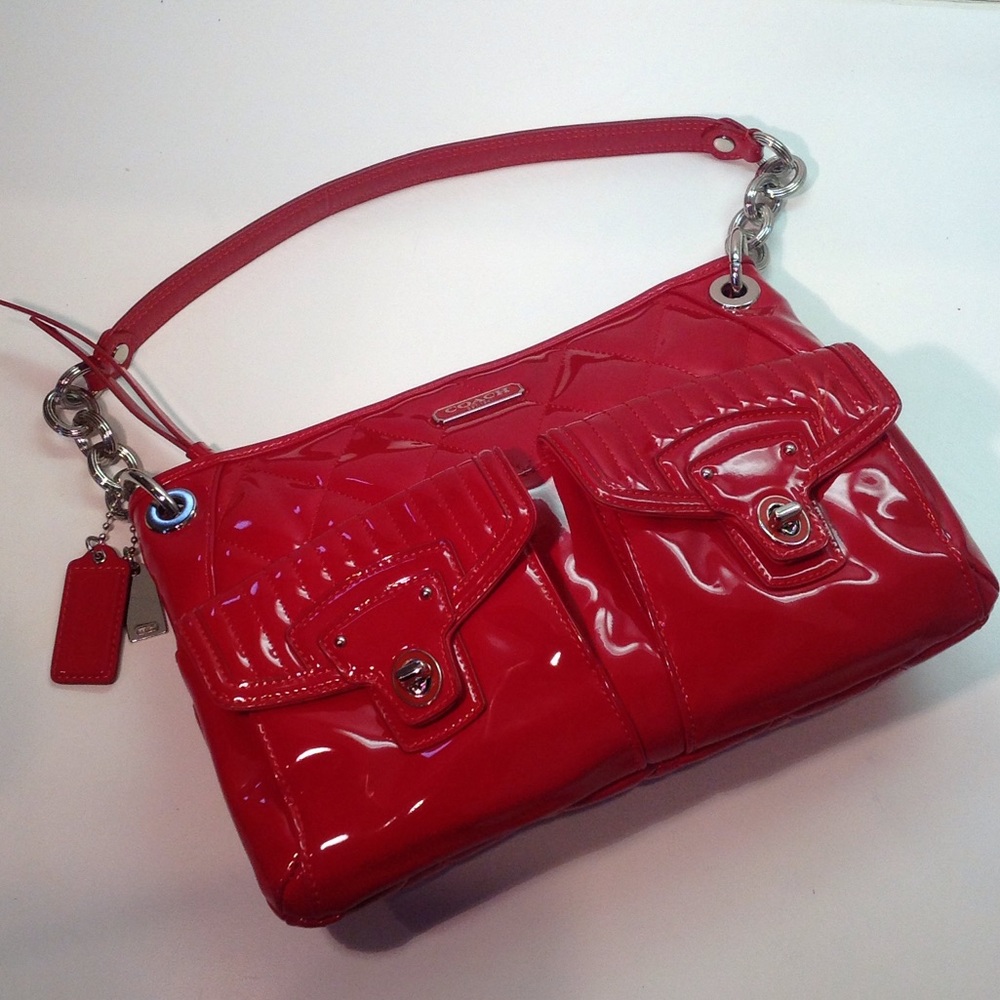 Coach Pvc Patent Bag - Gem